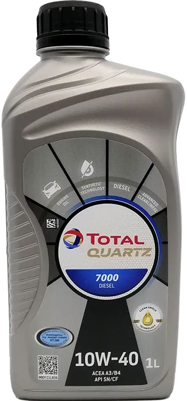 Купити Total моторну оливу Quartz 7000 Diesel 10W-40 на АДАМ УА