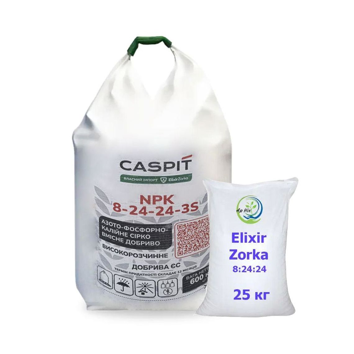 Каталог :: Добрива :: Добриво Elixir Zorka NPK 8:24:24, 25 кг ...